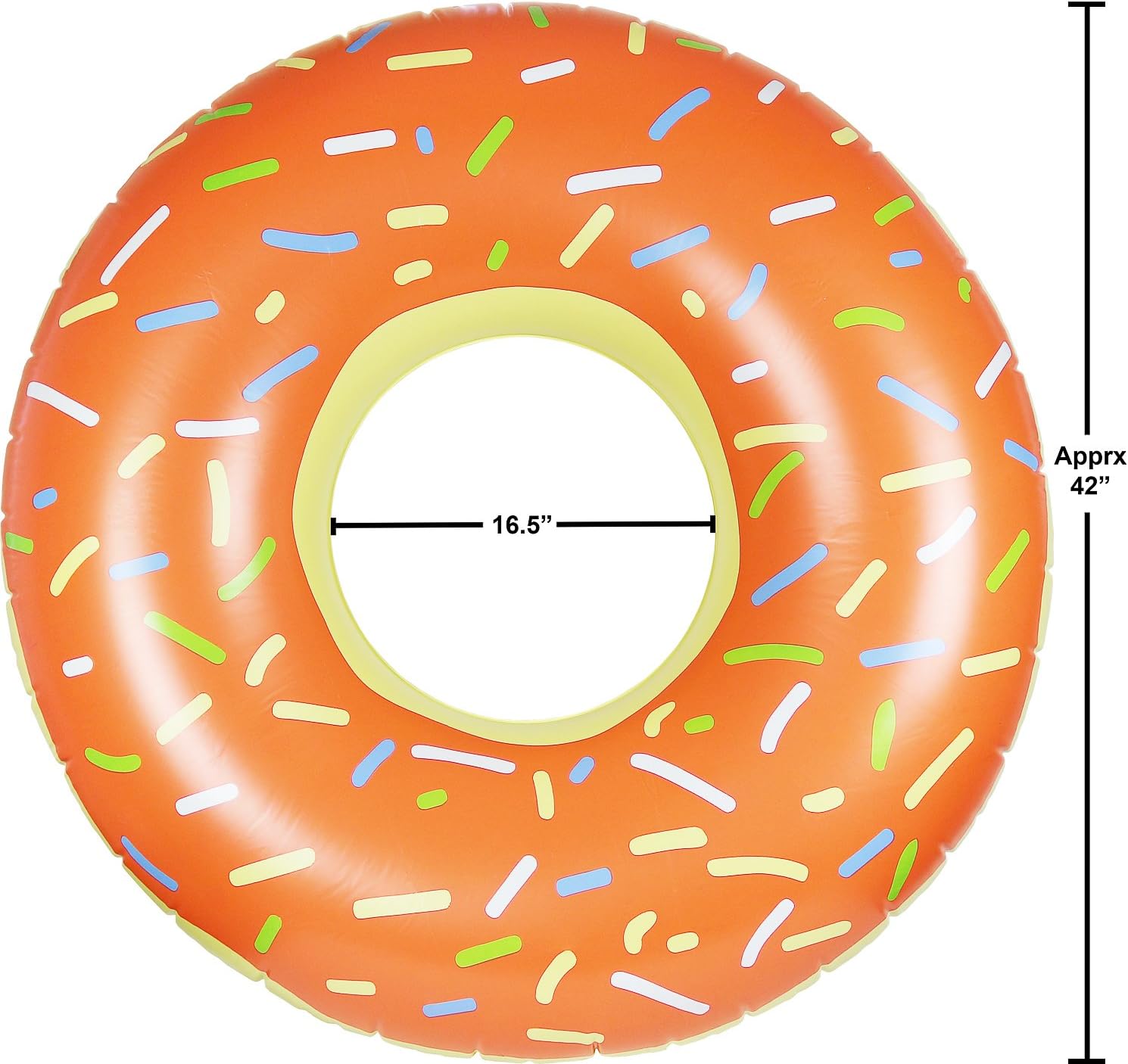 Greenco Giant Inflatable Donut With Sprinkles Float – BigaMart