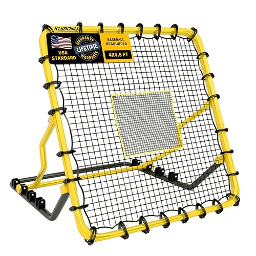 KuiBonu Baseball Rebounder Net - 4x4.5 FT Baseball & Softball Pitch ...