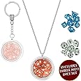 Amazon.com: DND Dice Set Locket/Keychain - 3 Polyhedral Mini Dice Sets ...