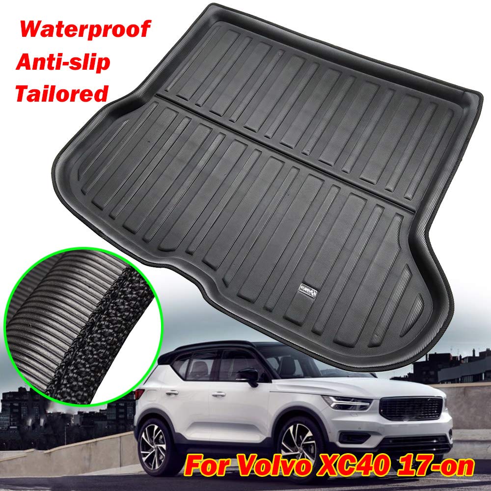 XUKEY For XC40 2017 2018 2019 Tailored Boot Liner Cargo Tray Rear Trunk ...