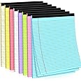 Tecmisse 8 Pack Colored Legal Pads 8.5 x 11, Colored Writing Pads ...