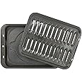 Amazon.com: GE WB48X10056 Large Broiler Pan and Rack 12-3/4 x 16-1/2 ...