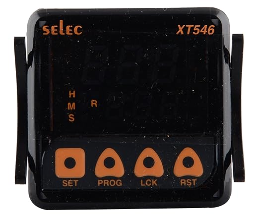 Selec XT546 Digital Timer Dual Display (Black, 94 x 48 x 48 mm): Amazon.in: Industrial & Scientific