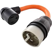 AC WORKS 6-50 Welder Adapter (CS6365/ SS2-50 50A 4-Wires Locking to 6 ...