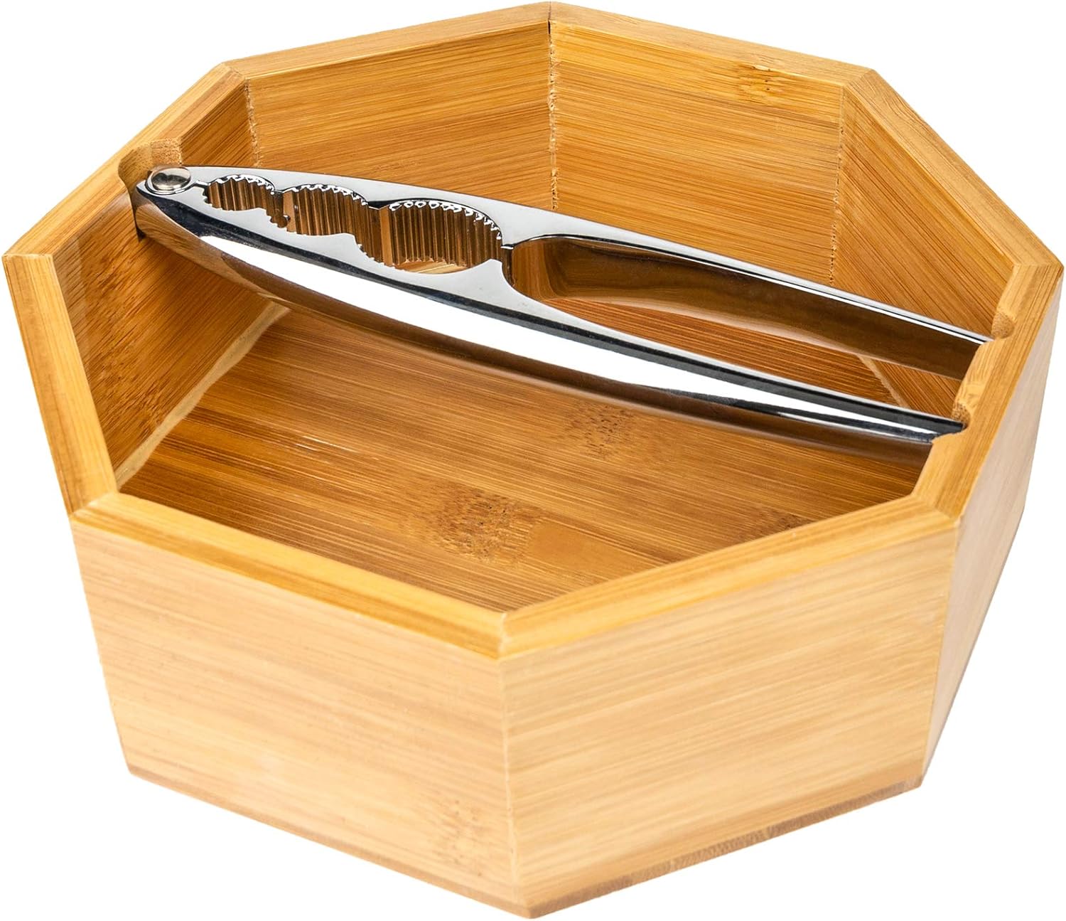 Grunwerg Classic Design 2 Piece Nutcracker Set with Deluxe Bamboo Bowl ...