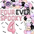 Amazon.com: Halloween 4th Birthday Party Decorations Girl - Four Ever ...