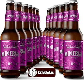 Cerveza Artesanal 12 Pack Minerva IPA 355 ml: Amazon.com.mx: Alimentos ...