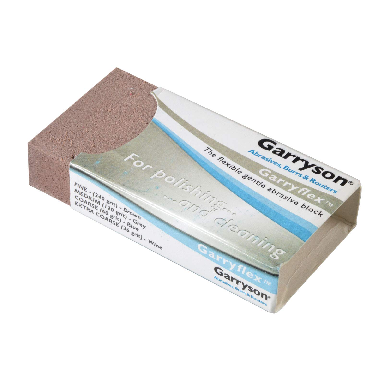 Garryson GB120 Garryflex Abrasive Block - Medium 120grit, Grey on ...