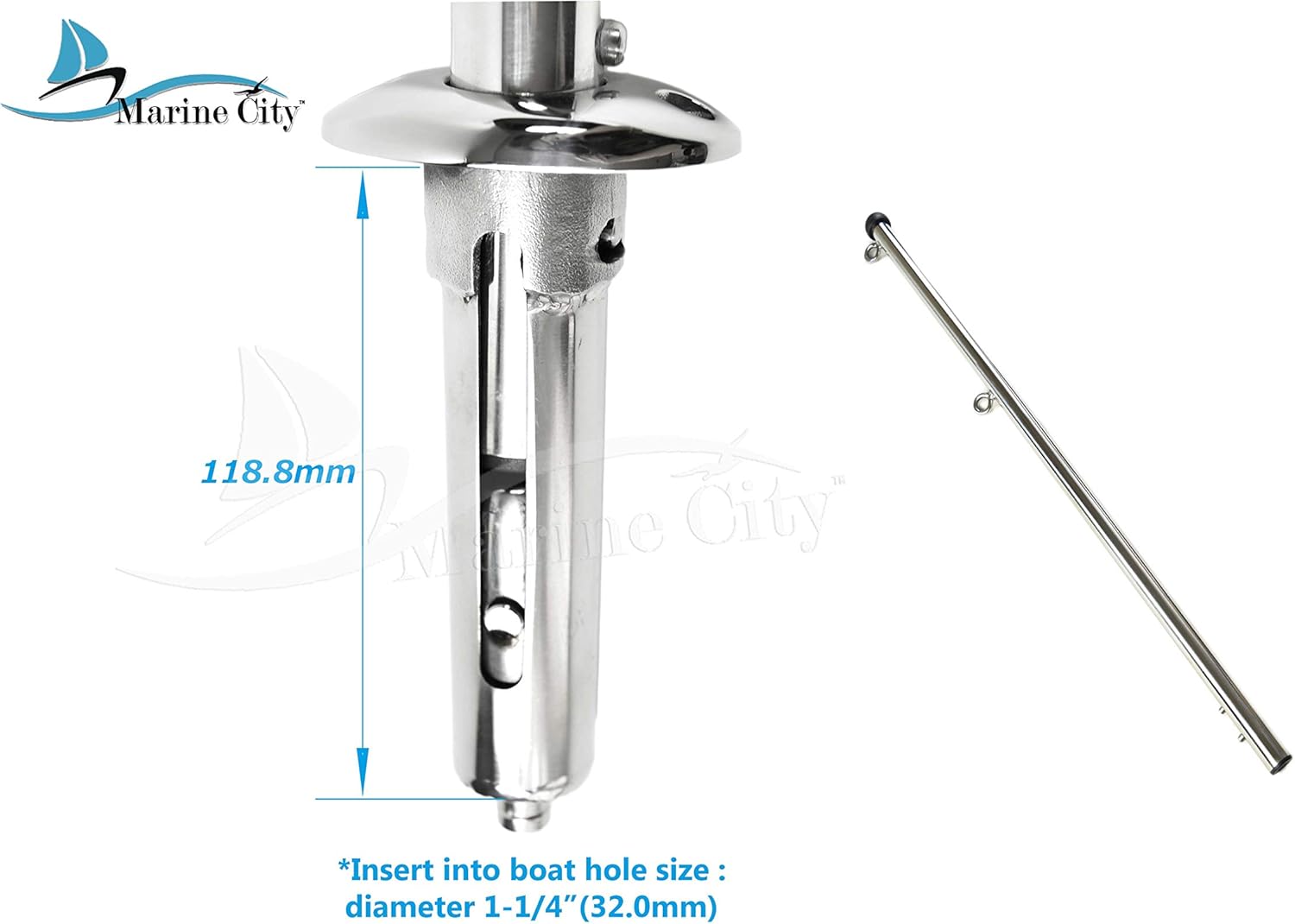 Amazon.com: MARINE CITY Stainless Steel 90-Degree Spring Flush Mounting ...