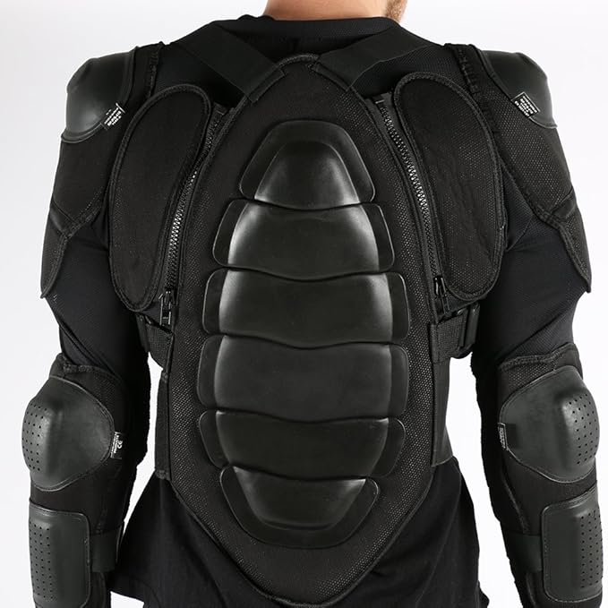 Texpeed Men's MX Motorbike Enduro Body Armour and Back Protector ...