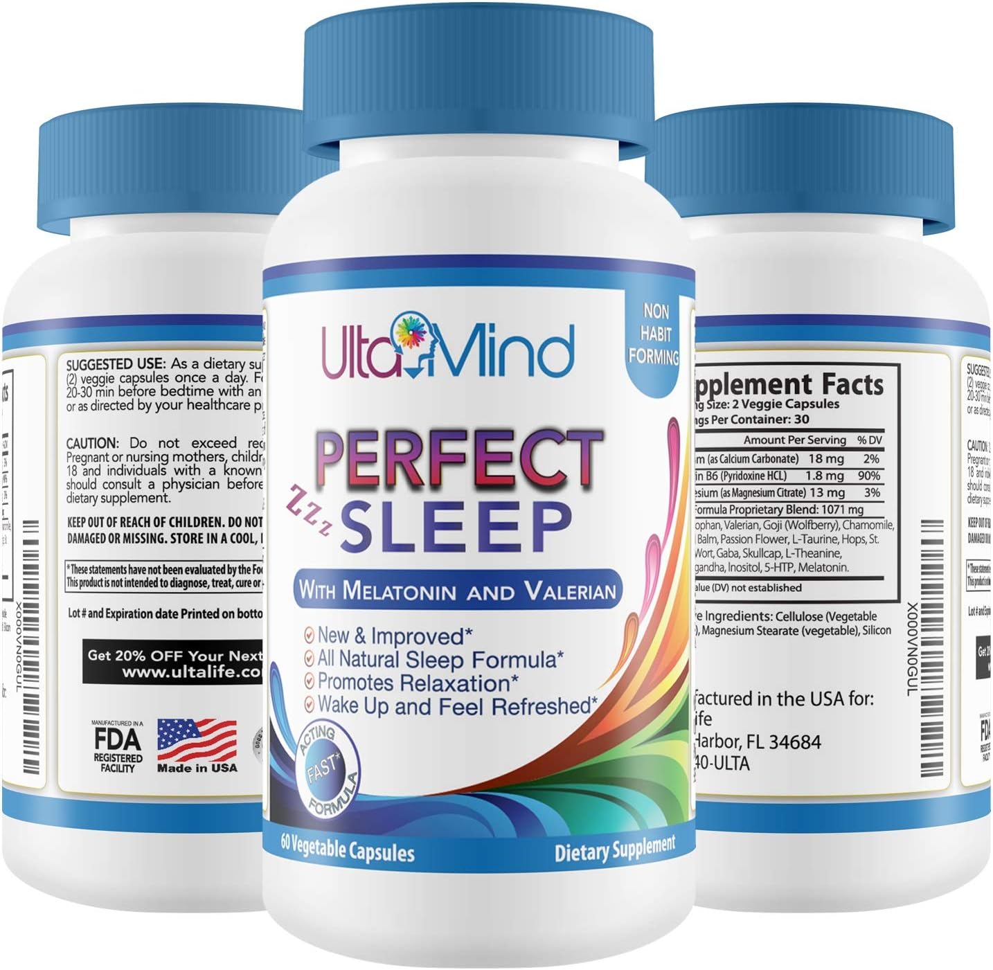 Perfect Sleep Natural Sleep Aid Pills - Fast Relaxation - Stay Asleep ...