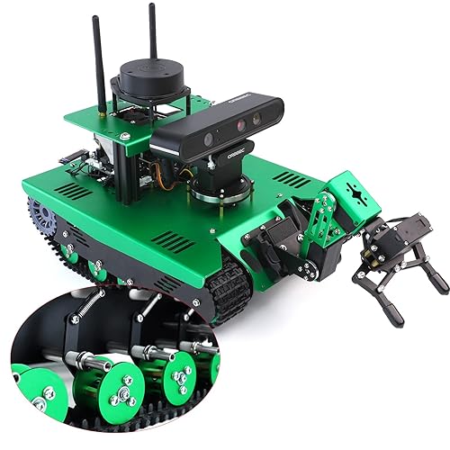 Yahboom Raspberry Pi 4B AI Robot ROS Tank Kit Transbot with Depth ...