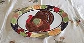 Amazon.com | Cosmos Turkey Platter, Multicolored: Platters