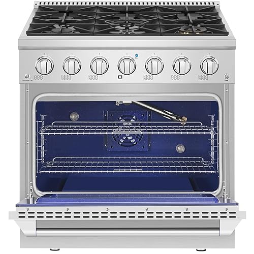 Empava Freestanding & Slide-In Gas Range, 5.2 cu. ft. Single Oven with ...