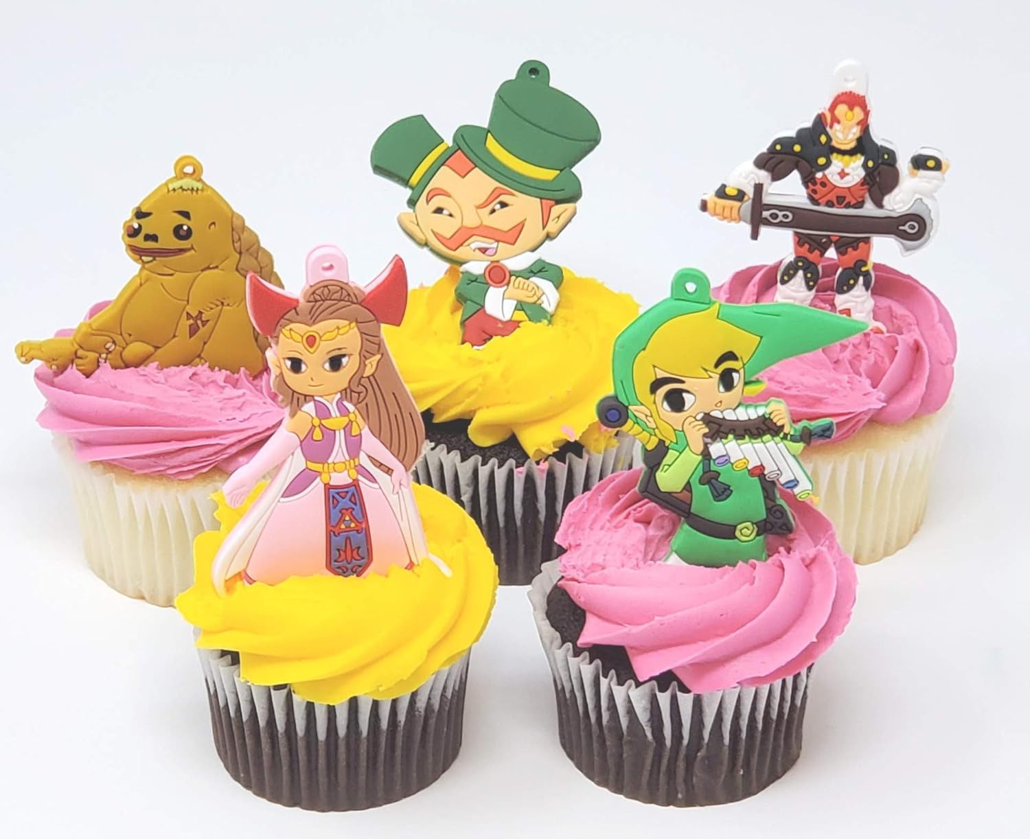 Birthday Celebrations Zelda Cupcake Cake Party Favor Set Featuring Link ...