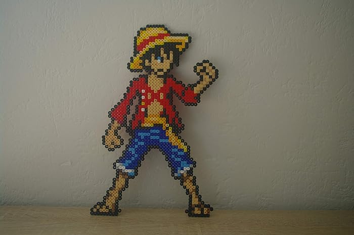 SpriteLuffy - One Piece - Hama beads/Pixel Art: Amazon.es: Handmade