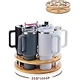 Amazon.com: 7 Slots Rotating Wood Tumbler Organizer, 30 oz 40 oz ...