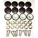 Amazon.com: Set Of 12 Dura Snap Upholstery Buttons #30 Black Vinyl