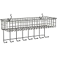 Amazon.com: Spectrum Pegboard & Wall Mount Wire Basket With 8-Hook ...