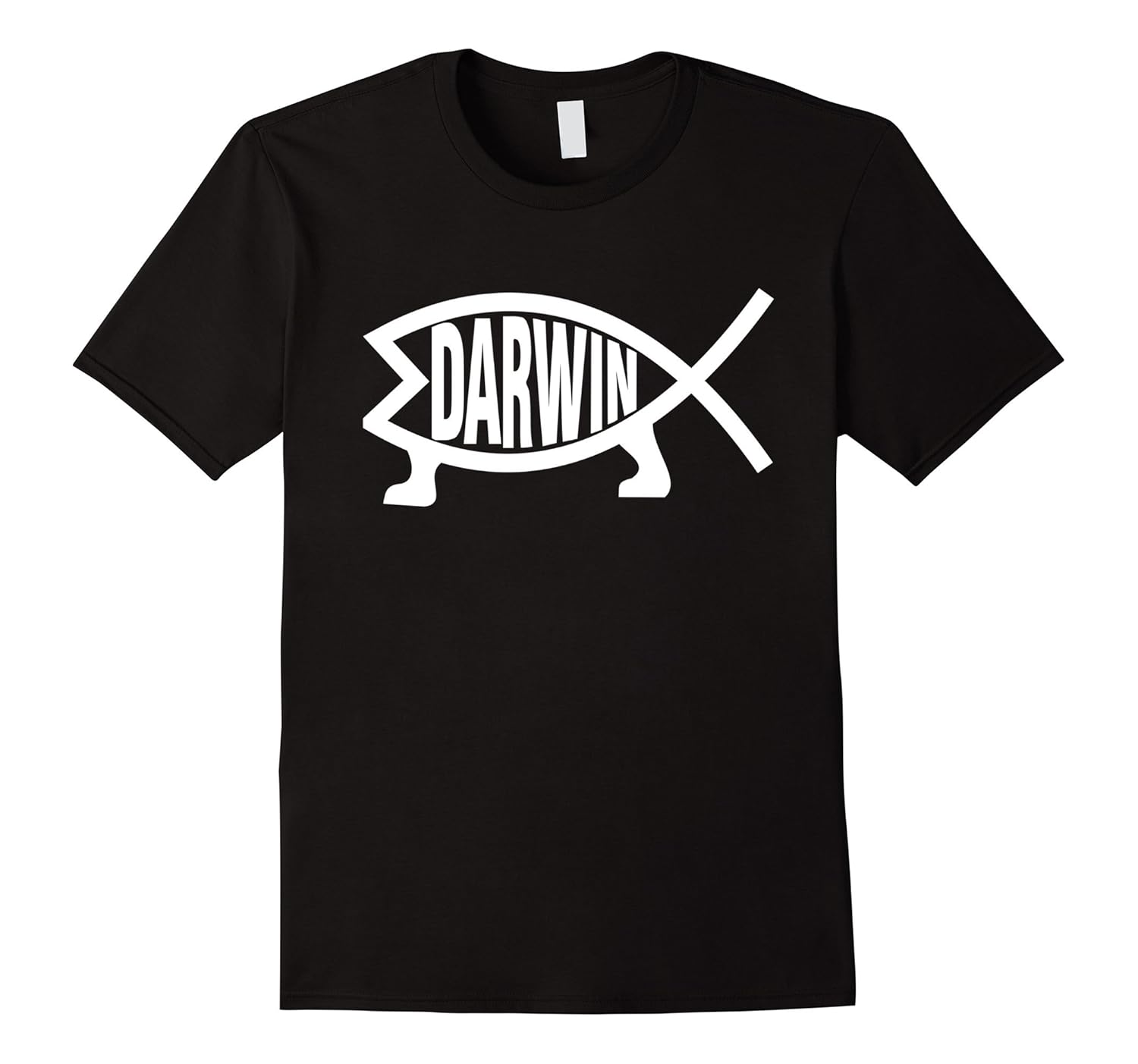 Charles Darwin Theory of Evolution Atheist Fish-TH – TEEHELEN