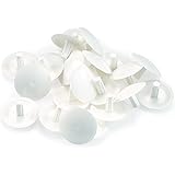 Amazon.com: 100 x Snap-On White Plastic Screw Caps / Cups & Covers for ...