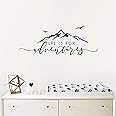 Amazon.com: Life is for Adventures Wall Decal, Mountain Design Wall ...