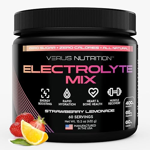 VERUS NUTRITION Electrolytes Powder No Sugar- Zero Calorie Hydration ...