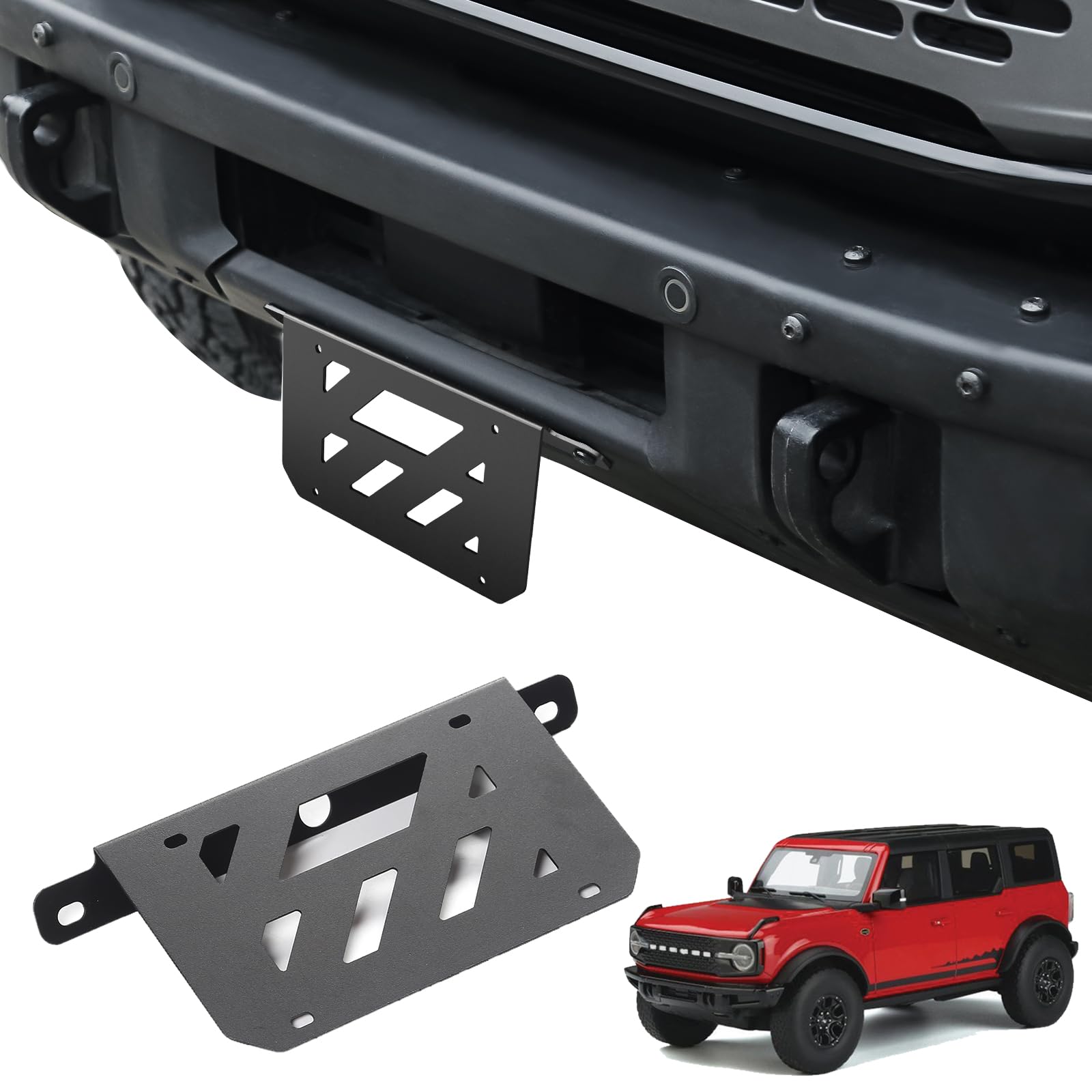 Mabett License Plate Bracket for Ford Bronco 2024 2023 2022 2021 2/4 ...