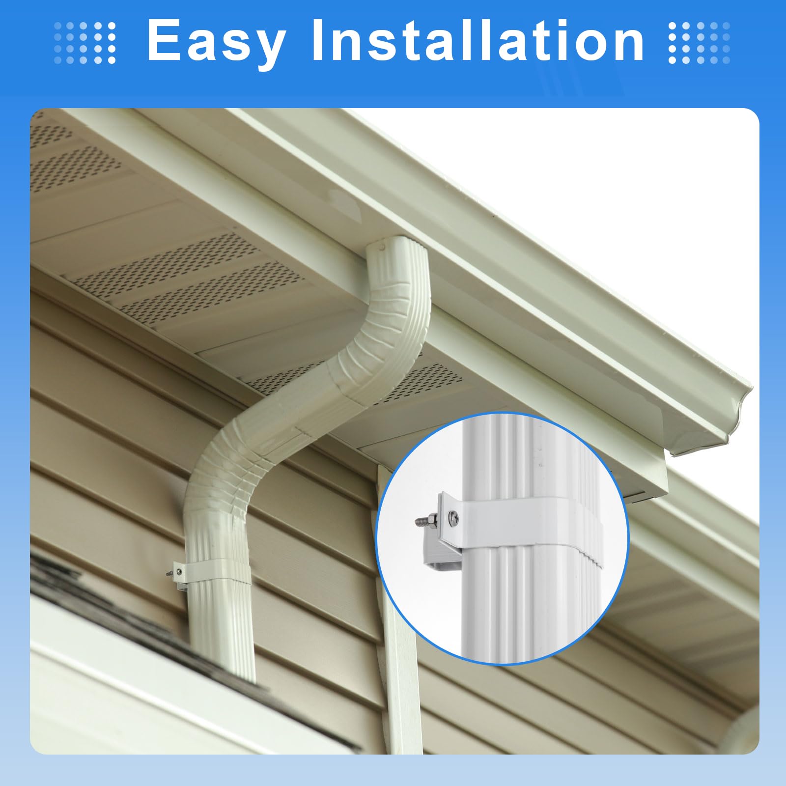 3x3 Downspout Steel Gutters, Gutter Guards & Downspouts Aluminum ...