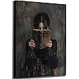 Amazon.com: Framed Dark Academia Canvas Wall Art Gothic Victorian Woman ...
