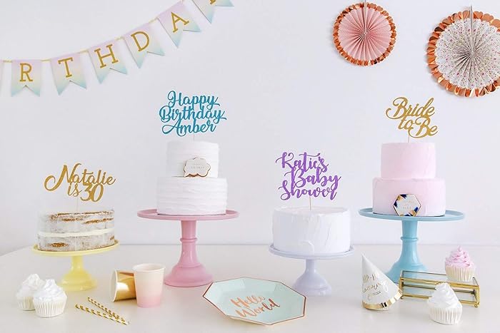 Create your own Custom Cake Topper. Personalised Birthday Party ...
