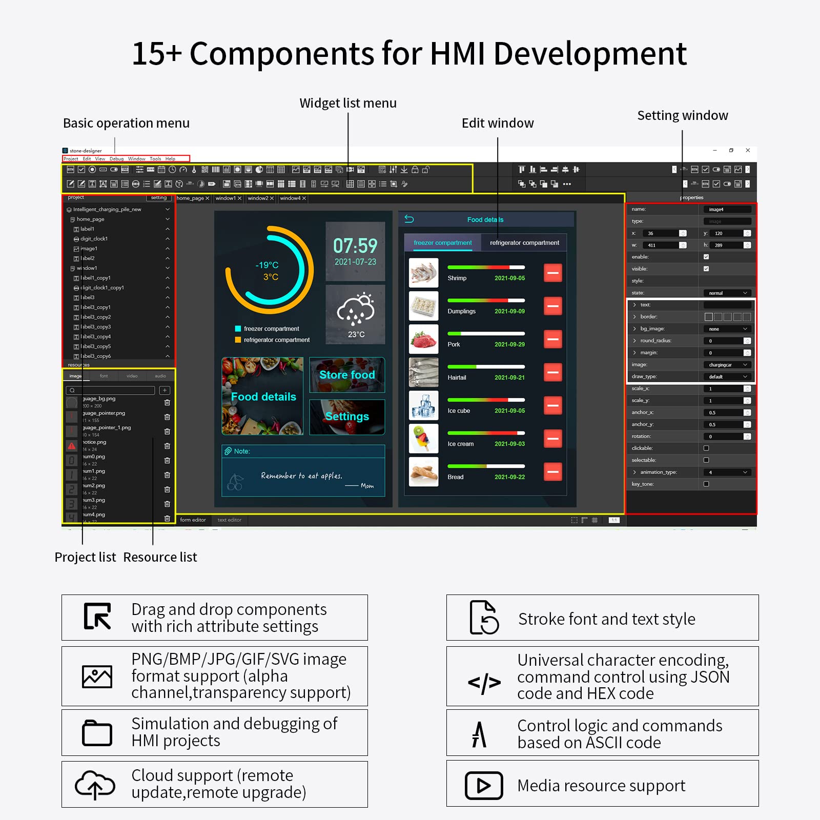 Mua 35 Inch Smart Hmi Tft Lcd Display Module With Controller Program Touch Uart Serial