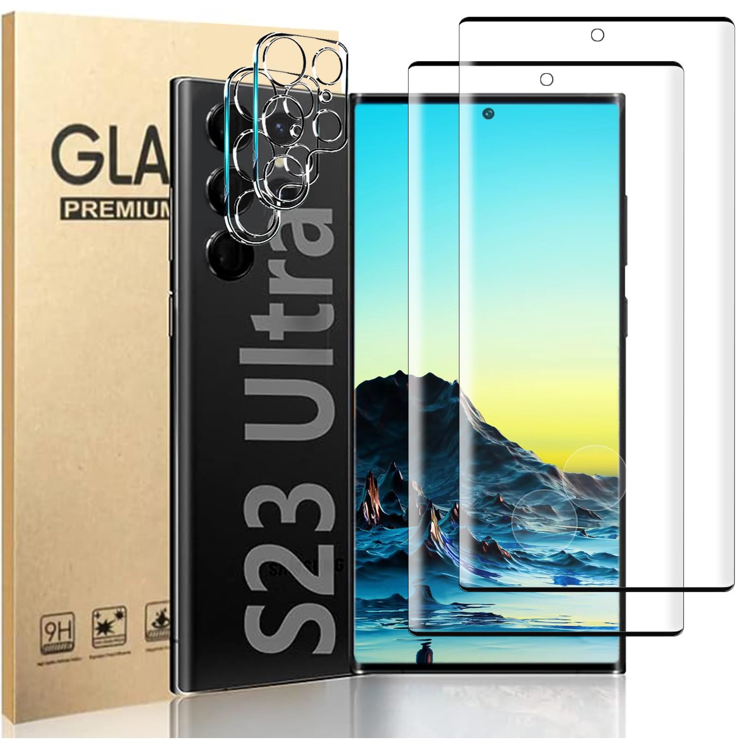 Mua [2+2 Pack] Galaxy S23 Ultra 5G Screen Protector+Camera Lens Film,9H ...