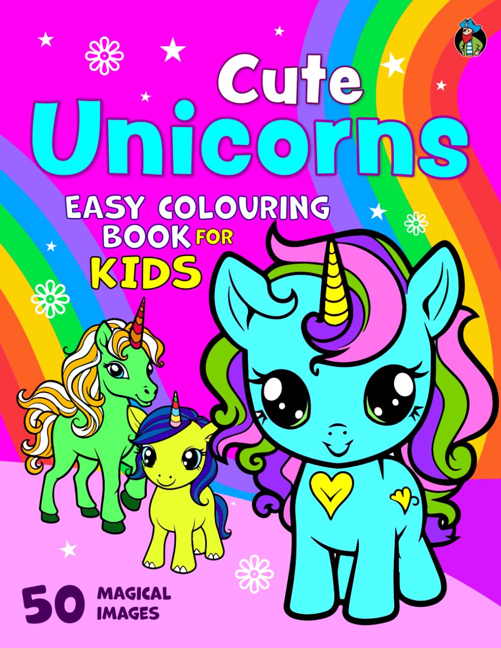 Mua Cute Unicorns Colouring Book for Kids: 50 Magical Unicorns. Big ...