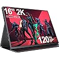 Amazon.com: UPERFECT 2K 120Hz Portable Gaming Monitor, 16" 2560x1600 ...