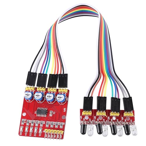 4 Channel Infrared Detection Tracking Sensor Modules Obstacle Avoidance ...