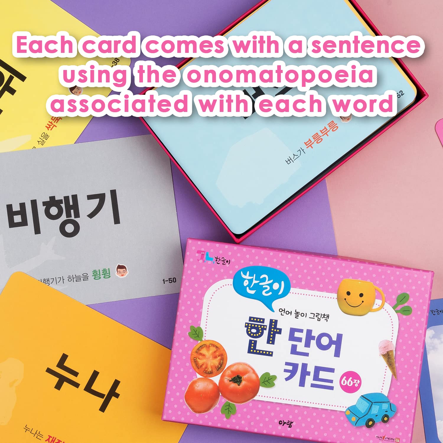 Mua Leveram Korean Flashcards Hangul Word Flash Cards Learn Korean Card ...