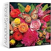 Amazon.com: Colorful Flower Puzzles for Adults,Plant Floral Puzzle Art ...