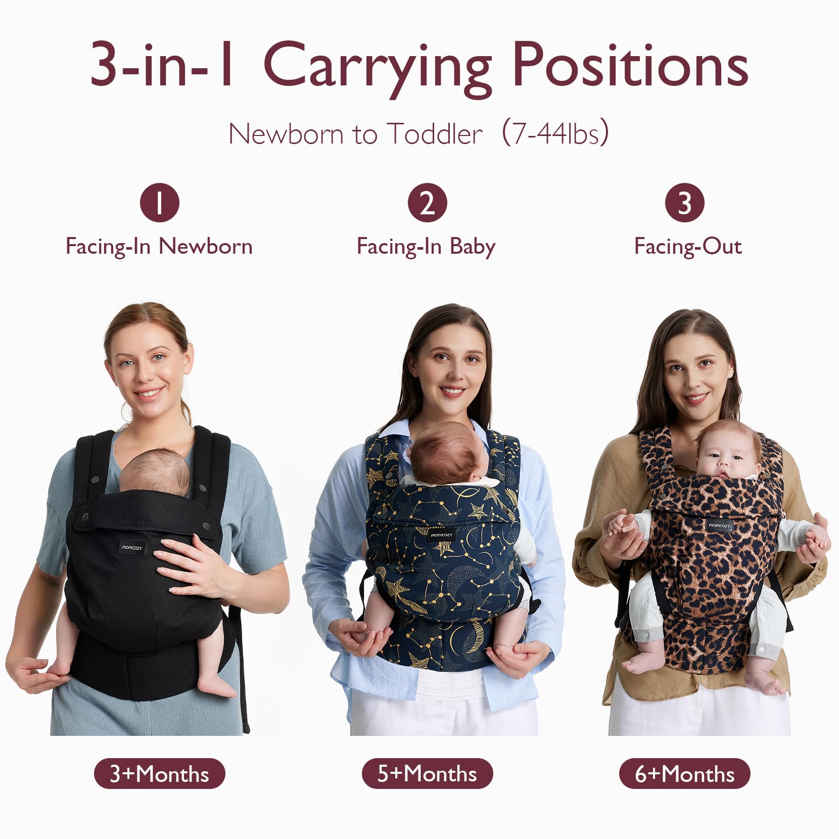 Mua Momcozy Baby Carrier Newborn to Toddler - Ergonomic, Cozy and ...