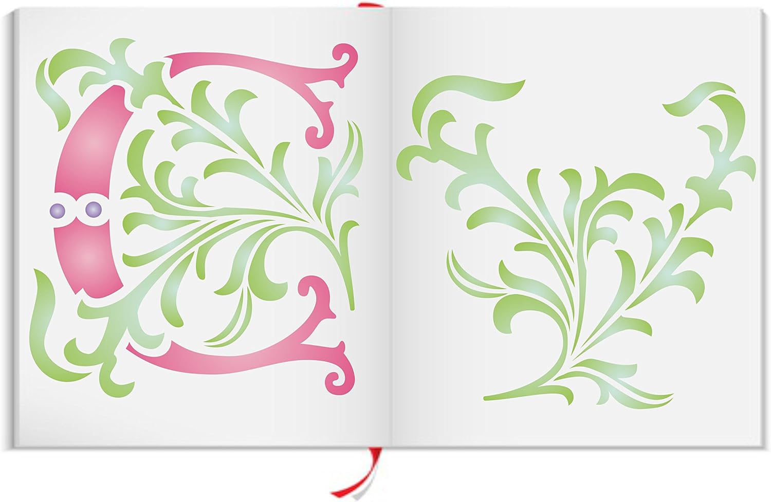 Letter Stencil (C) – Reusable Large Decorative Fancy Initial Monogram ...