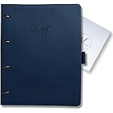 Amazon.com : Leather Refillable Work Notebook with 8.5 x 11 Inner Page ...