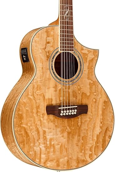 Ibanez EW20AS 12-String Exotic Wood Acoustic-Electric Guitar (Natural ...