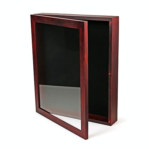 8x10 Large Shadow Box Frame, Deep Display Case, Red, Picture Frame ...