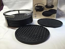 Amazon.com: Spectrum 43578 Flex Coasters, Satin Nickel, 6 Count: Home ...