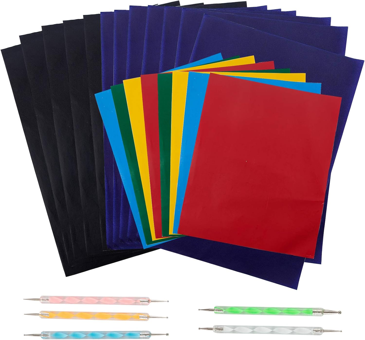 GORGECRAFT 100 Sheets Carbon Copy Paper with 5 PCS Double Ended Tracing ...