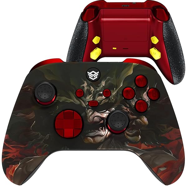 HexGaming Advance 4 Remap Buttons & Exchangeable Thumbsticks & Hair ...