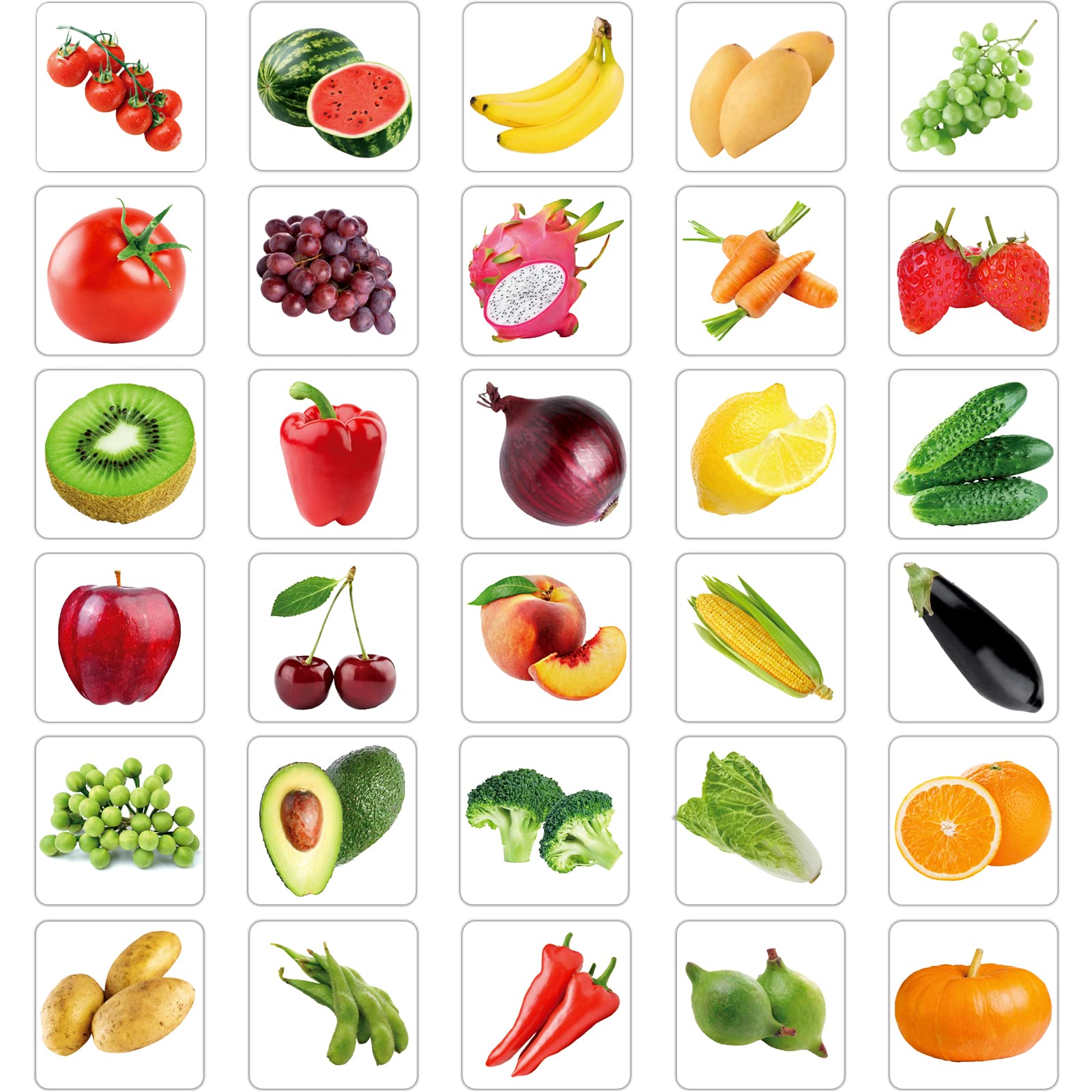 Mua 600 Pcs Fruits Vegetable Stickers for Kids Fruits Vegetable Photos ...