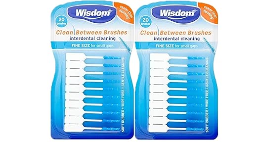 Wisdom Clean Between Interdental Brushes Fine Size 20's (PACK 2 ...