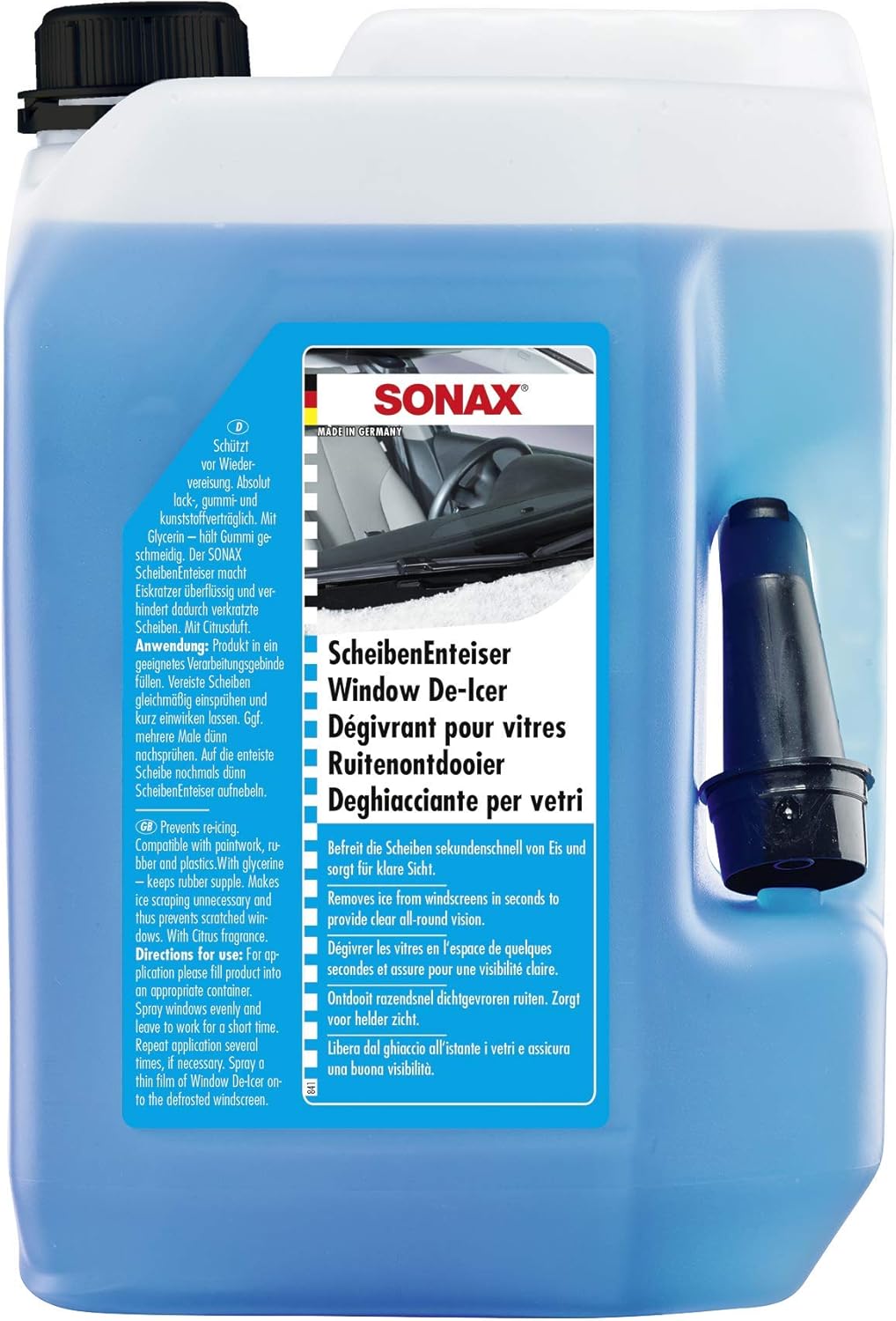 SONAX ScheibenEnteiser (5 Liter) sekundenschnelles enteisen von ...