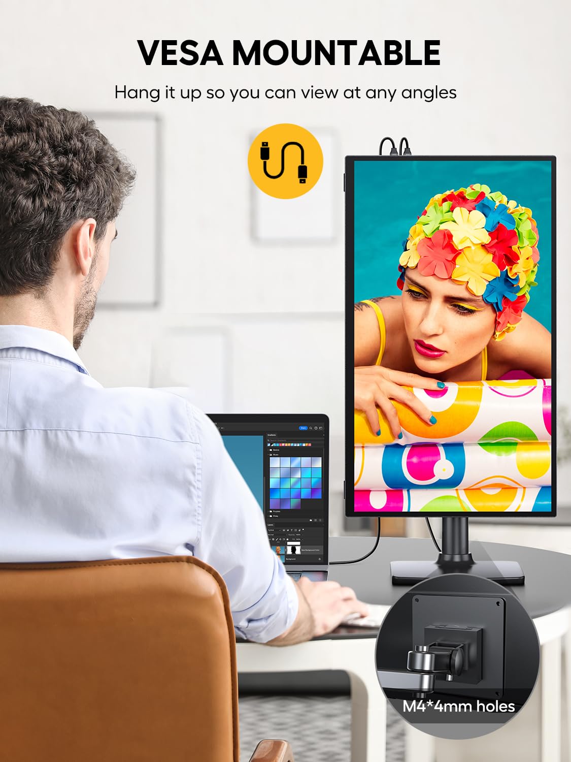 Mua UPERFECT Portable Monitor 18.5-inch 120HZ Touchscreen 100% sRGB w ...